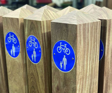Timber bollards | EXTERNAL WORKS