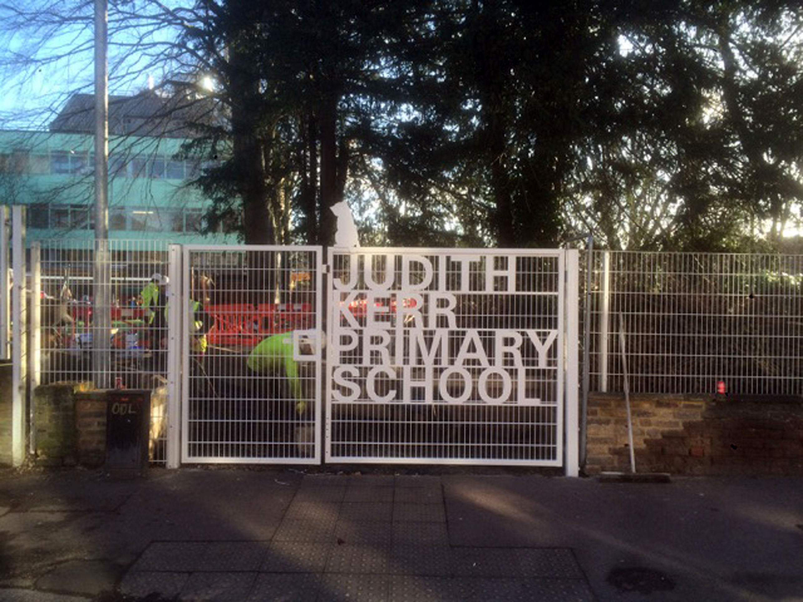 Personalised gates for school entrance | Zaun | ESI External Works