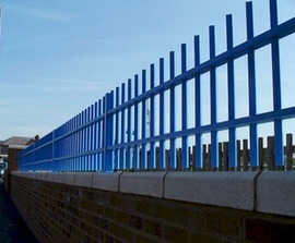 Vertical solid bar steel railings | Zaun | ESI External Works
