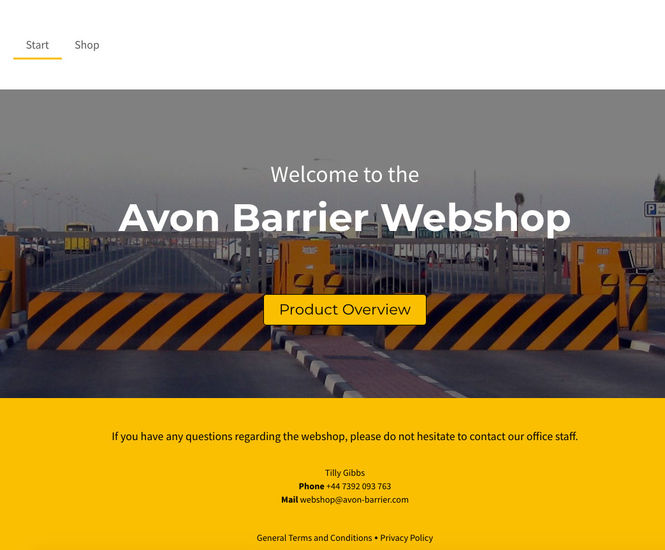 Avon Barrier launches online Webshop | Avon Barrier