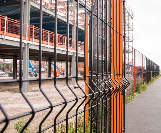 VGuard rigid mesh fencing secures construction site | Barkers Fencing