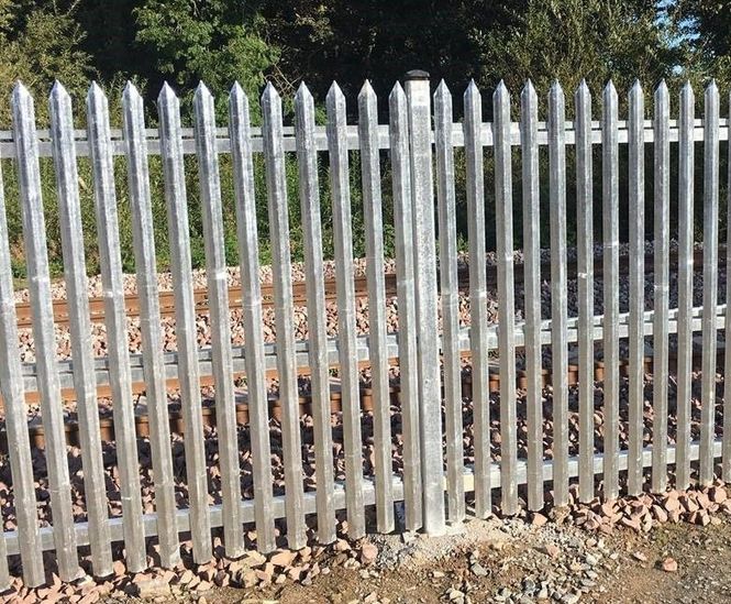 High-security palisade fencing for Network Rail | Barkers Security ...