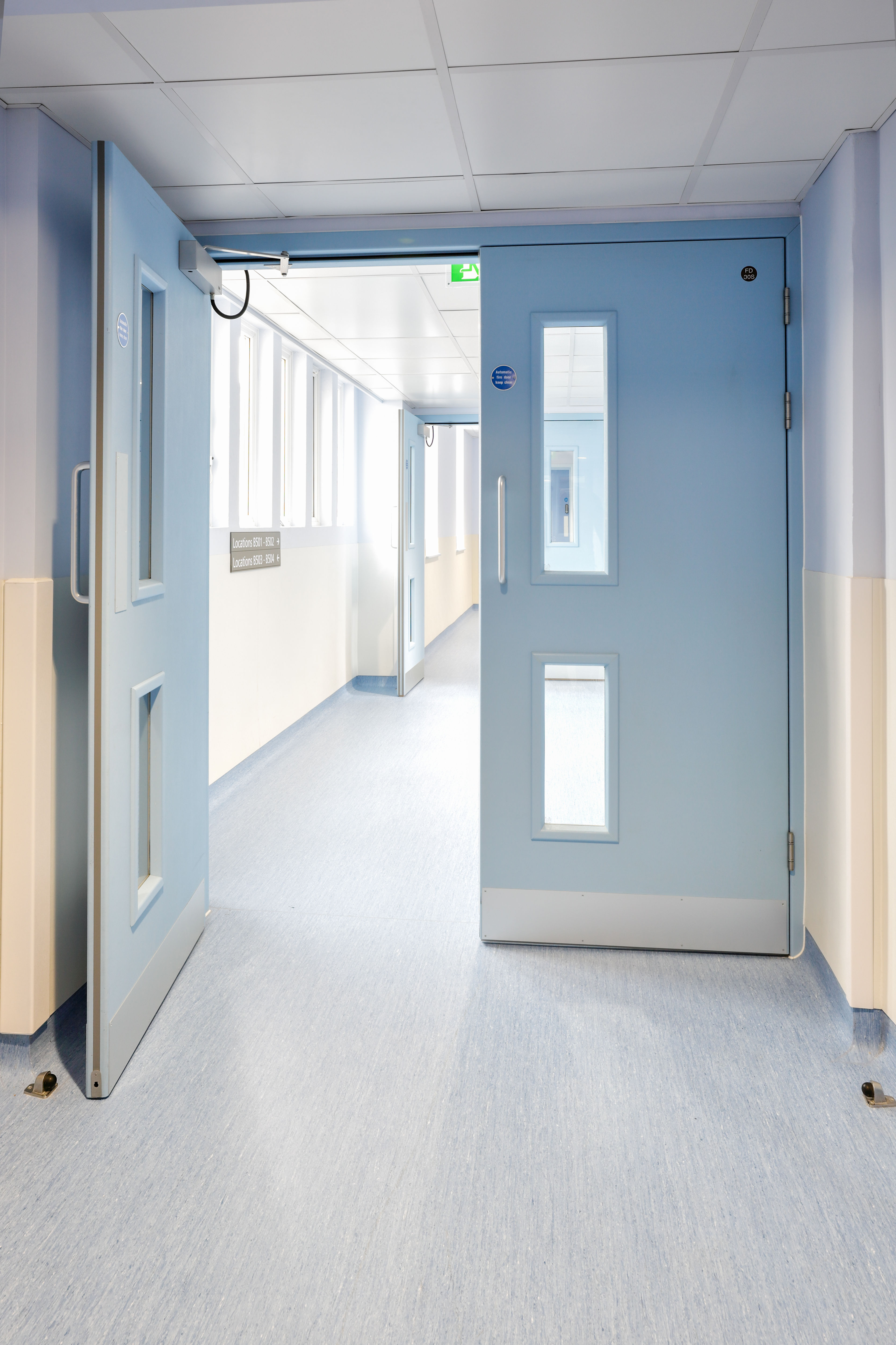 Acrovyn wall protection package for hospital building | Construction ...