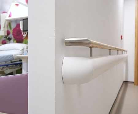 CS Acrovyn® Hand/Crash Rails | Construction Specialties | ESI Building ...