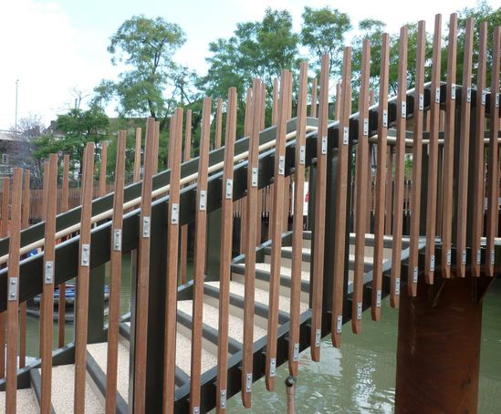 Cycle ramp and bridge over the River Lee, Bow | CTS Bridges | ESI ...