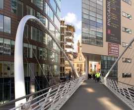 Bespoke butterfly arch bridge, Manchester Piccadilly | CTS Bridges ...