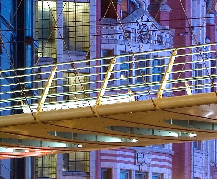 Bespoke butterfly arch bridge, Manchester Piccadilly | CTS Bridges ...