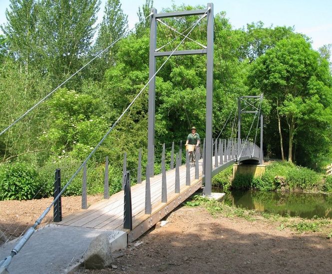 42m cable-stayed walkway, Attingham Park, National Trust | CTS Bridges