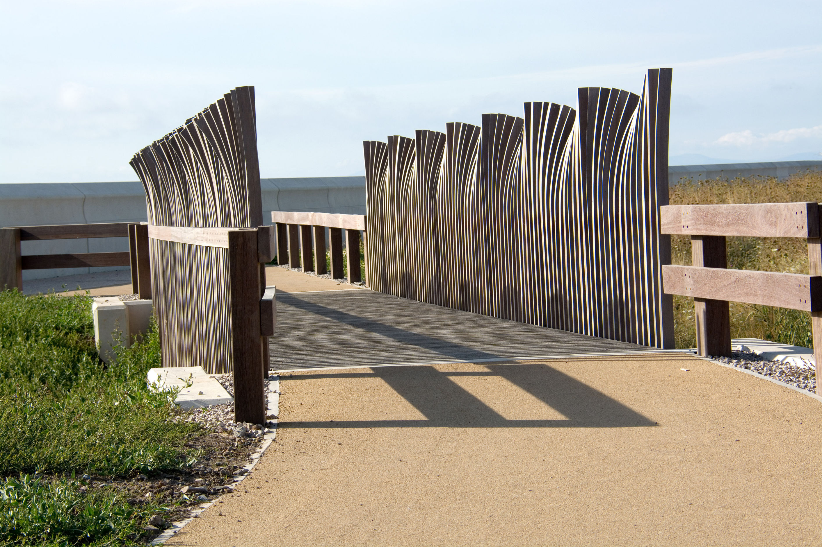 Wave-effect bridge, Rossall Coastal Defence Ecology Park | CTS Bridges ...