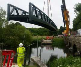 Steel bridges including steel beam or truss bridge forms | CTS Bridges | ESI External Works