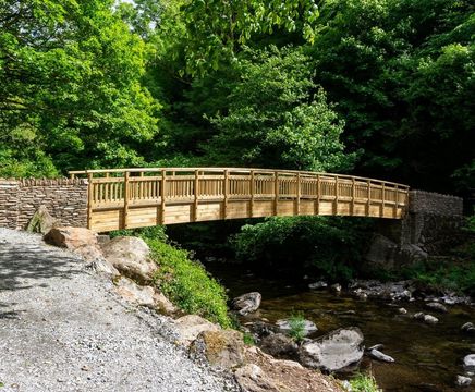 Truss girder timber bridges | Sarum Hardwood Structures