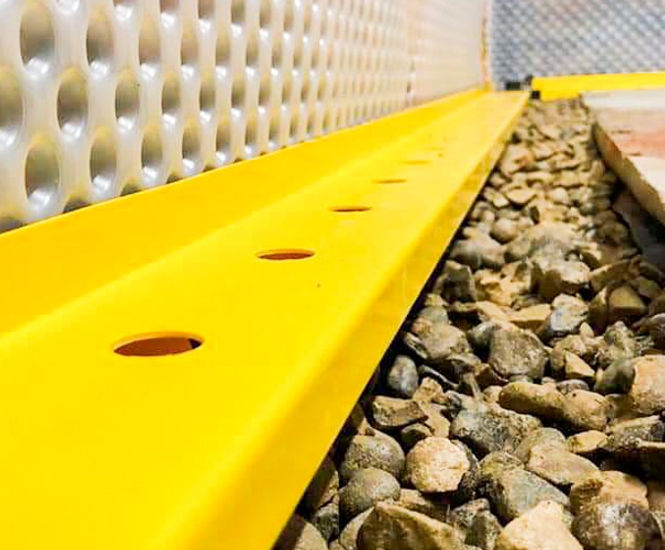 Perimeter Drainage Channel for floors and walls | Delta Membrane Systems