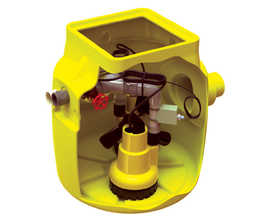 Dual V3 sump pump station | Delta Membrane Systems | ESI Building Services