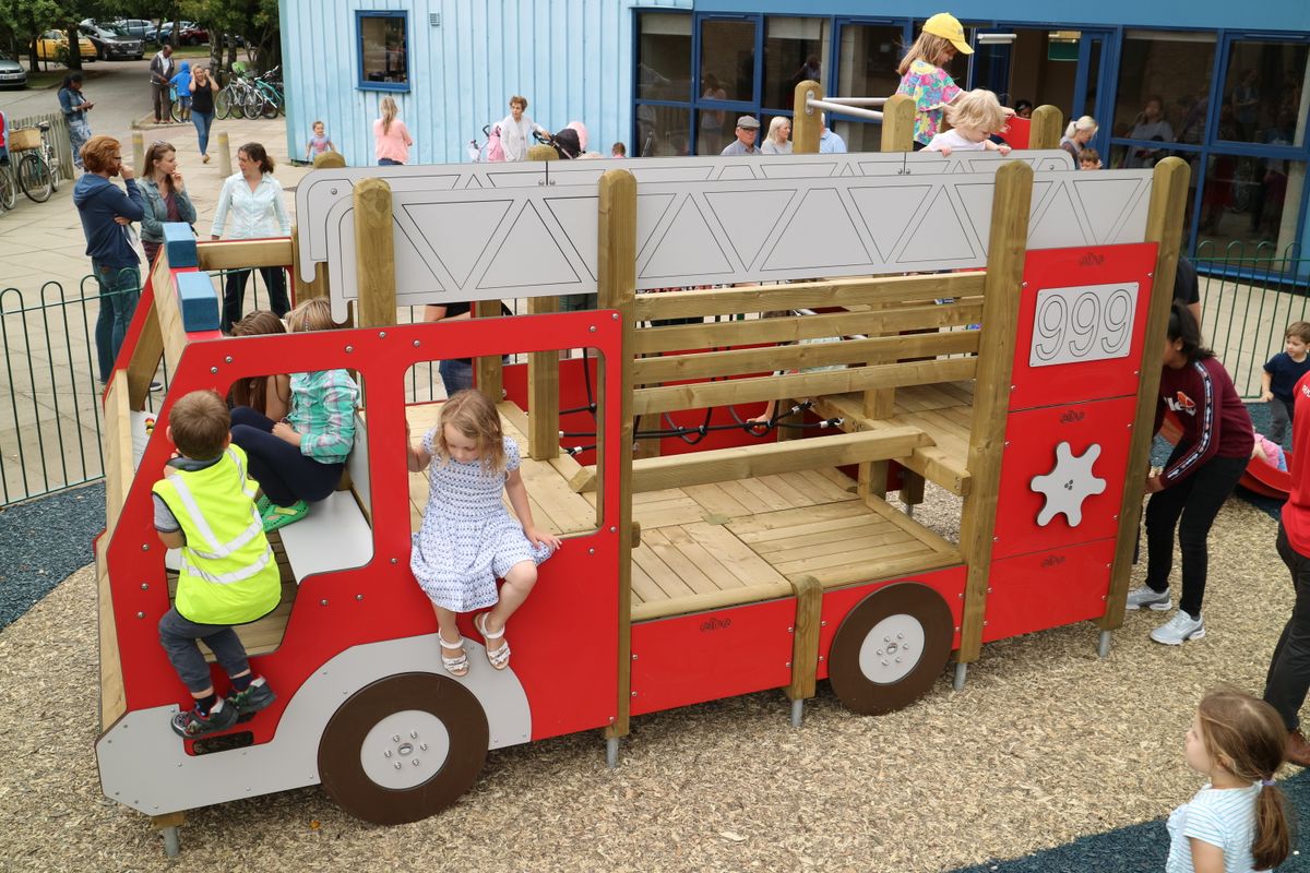 Images for eibe Fire engine play unit with slide