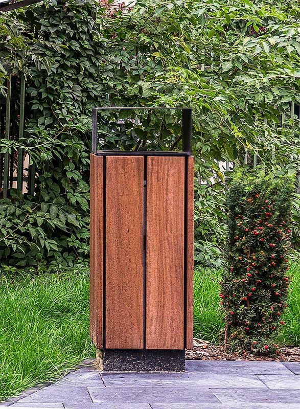 Linaria hardwood timber litter bin | Images