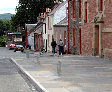 Granite pavement protection bollards | Galloway Granite | ESI External ...