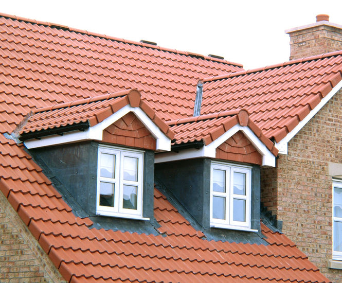 concrete interlocking pan tiles