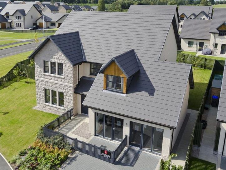 Interlocking concrete roof slates for exposed housing | Marley | ESI ...