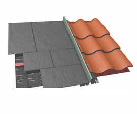 Dry fix bonding gutters for jointing two roof coverings | Marley | ESI ...