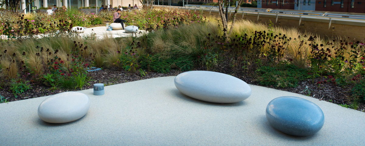 Images for Pico Pebble granite aggregate concrete high-gloss seats