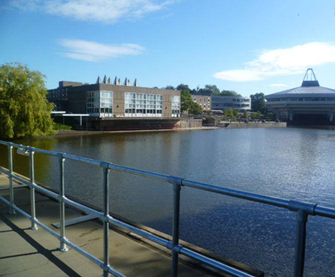 Permanent handrail system - University of York | Kee Systems