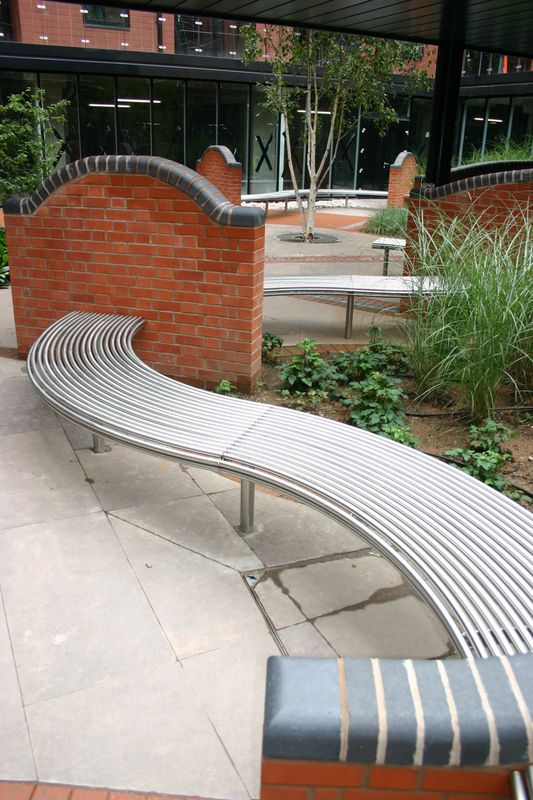 Images for Centerline CL007 contemporary curved steel benches