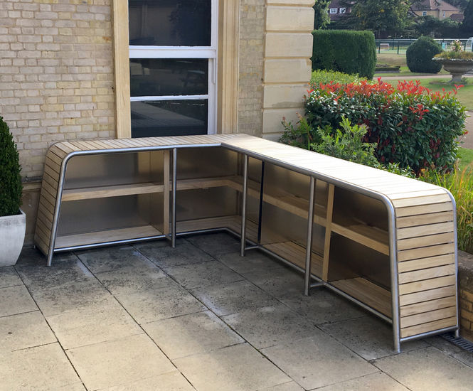 Bespoke outdoor rucksack storage unit | Benchmark Design