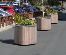 Castleton timber planters - Rochdale town centre | Street Design