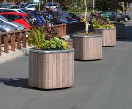 Castleton timber planters - Rochdale town centre | Street Design | ESI ...