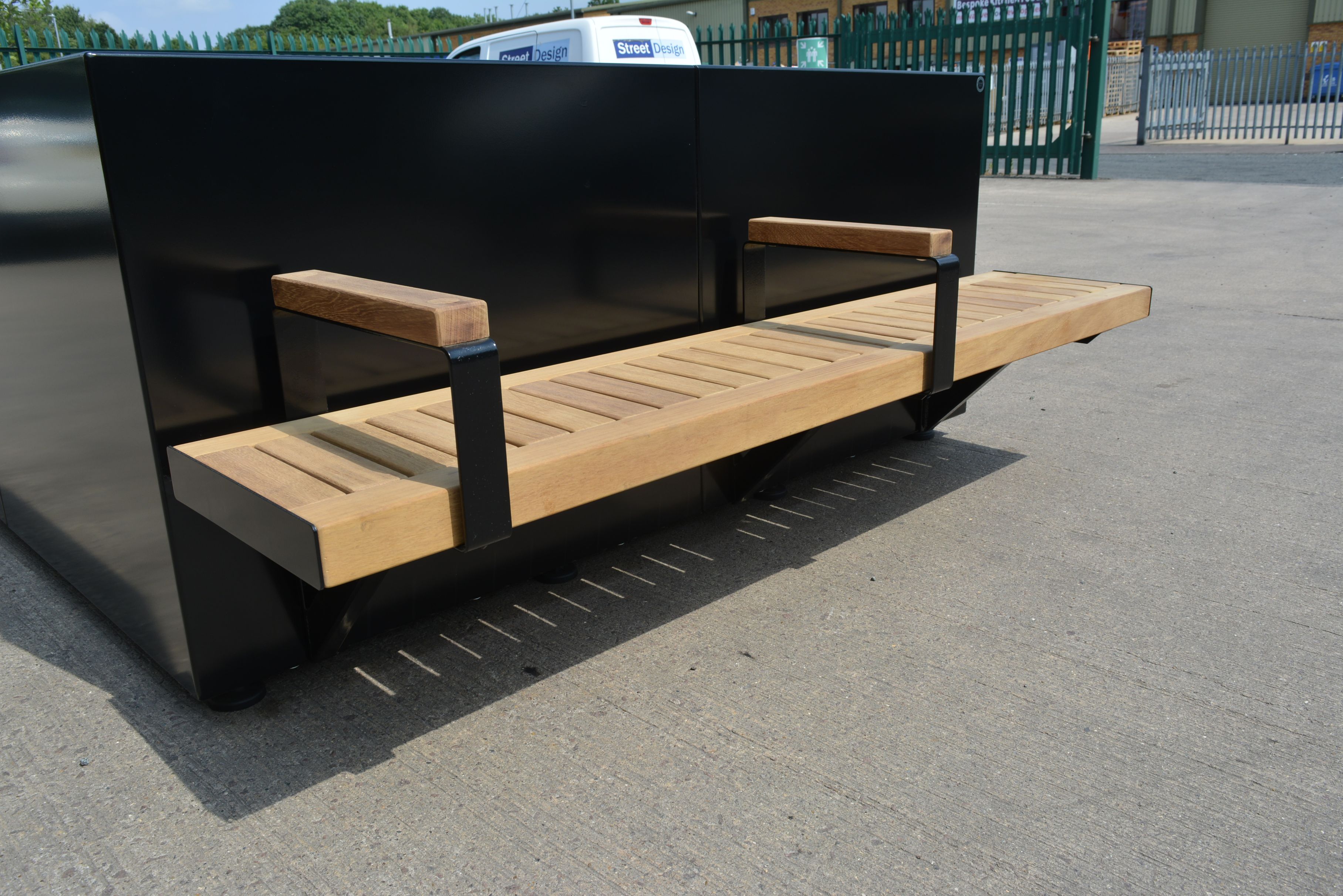 Planters with integrated seating | Street Design | ESI External Works