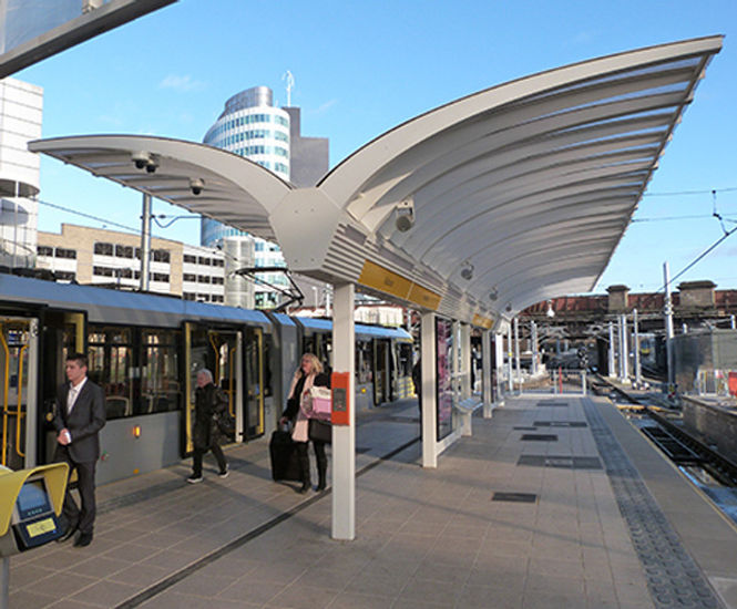 Bespoke platform canopies for Manchester railway station | Trueform