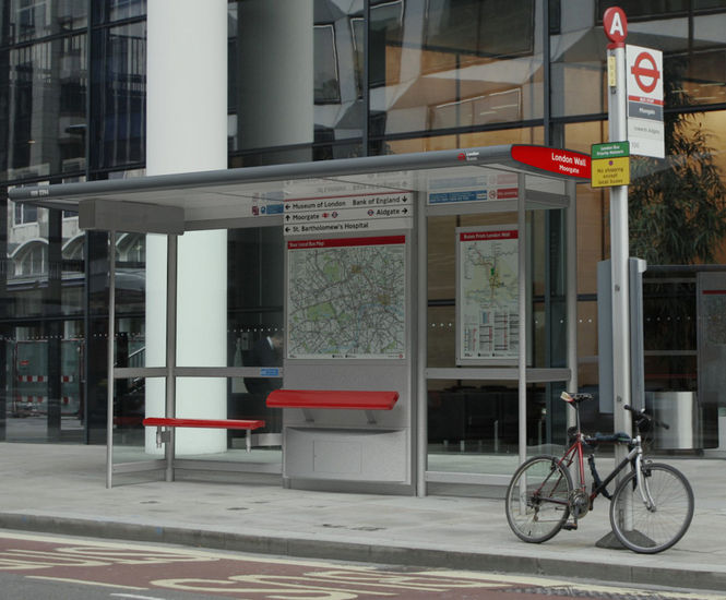 London Buses bus stop information system | Trueform