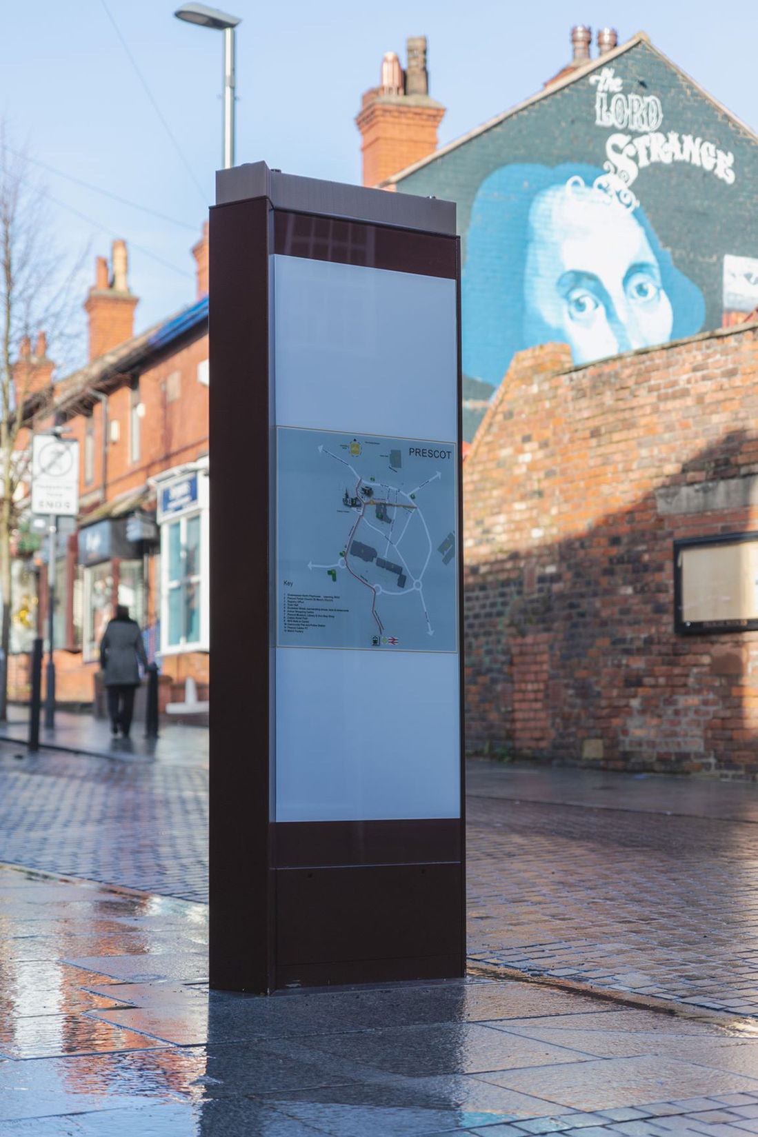Pedestrian wayfinding signage - Prescot | Trueform | ESI External Works
