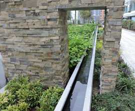 Rill, cascade and mirror pool - Nine Elms, London | Ustigate | ESI ...