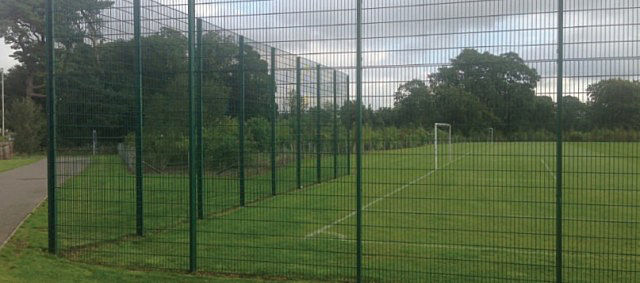 Lochrin® BallGUARD™ welded mesh sports fencing system | Images
