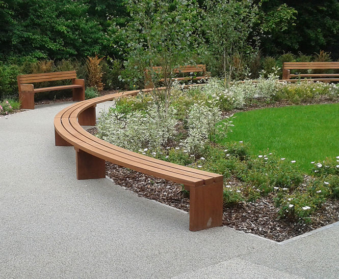 Imperial - outdoor timber curved or straight seating | Bailey Street ...