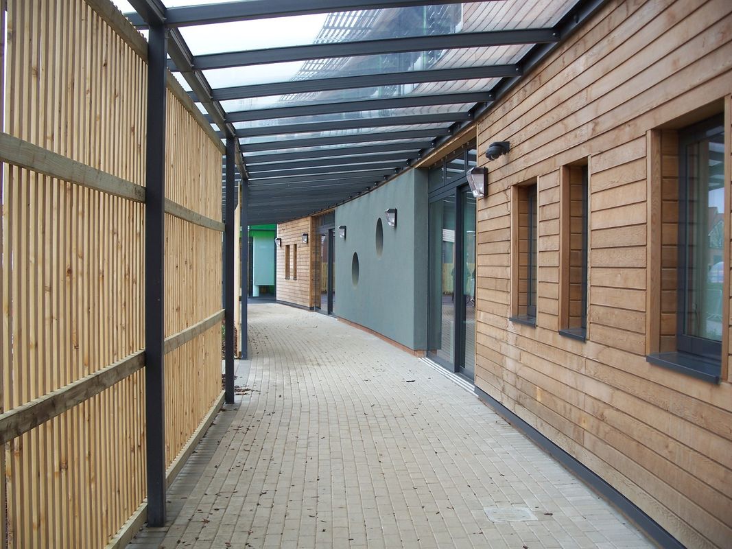 Covered walkways, Columbus school and college | Images