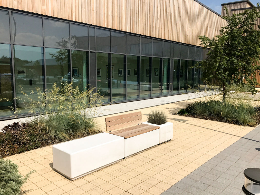 Images for Aris concrete benches and planter system