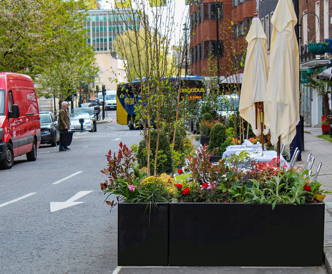 Steel planter barriers for Elizabeth Street, Belgravia | Bailey Street ...