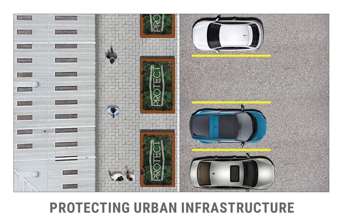 Inspira Protect - hostile vehicle mitigation planter | Images