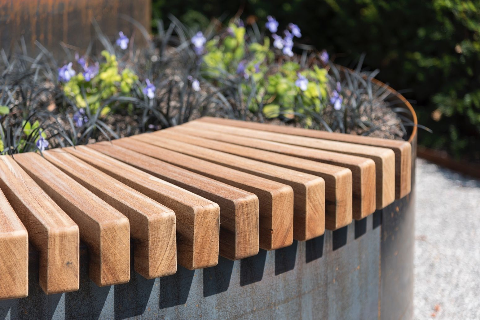POC - curved seating system for planters | Public Spaces | ESI External ...