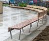 23m bespoke curved bench seating - the Polygon, Clapham | Public Spaces
