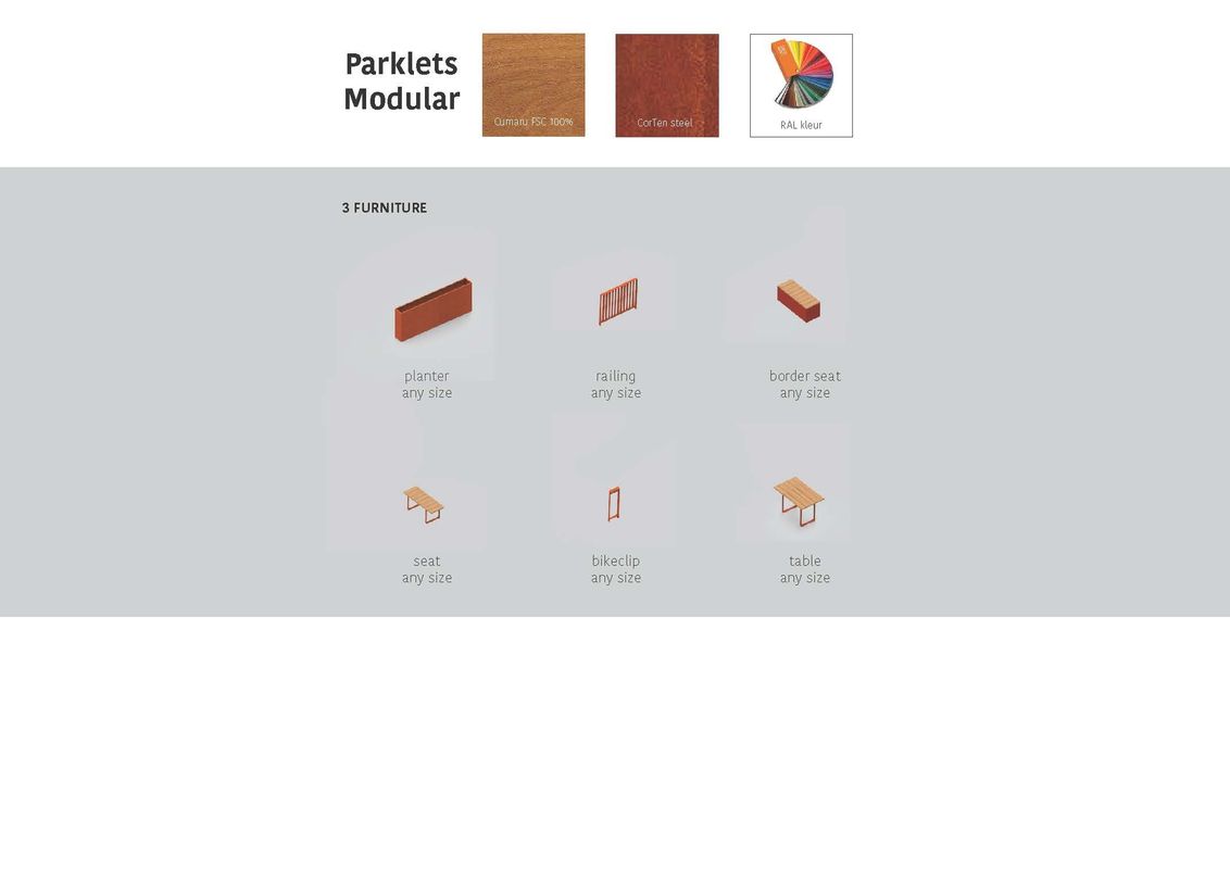 POC - Parklets modular street furniture systems | Images