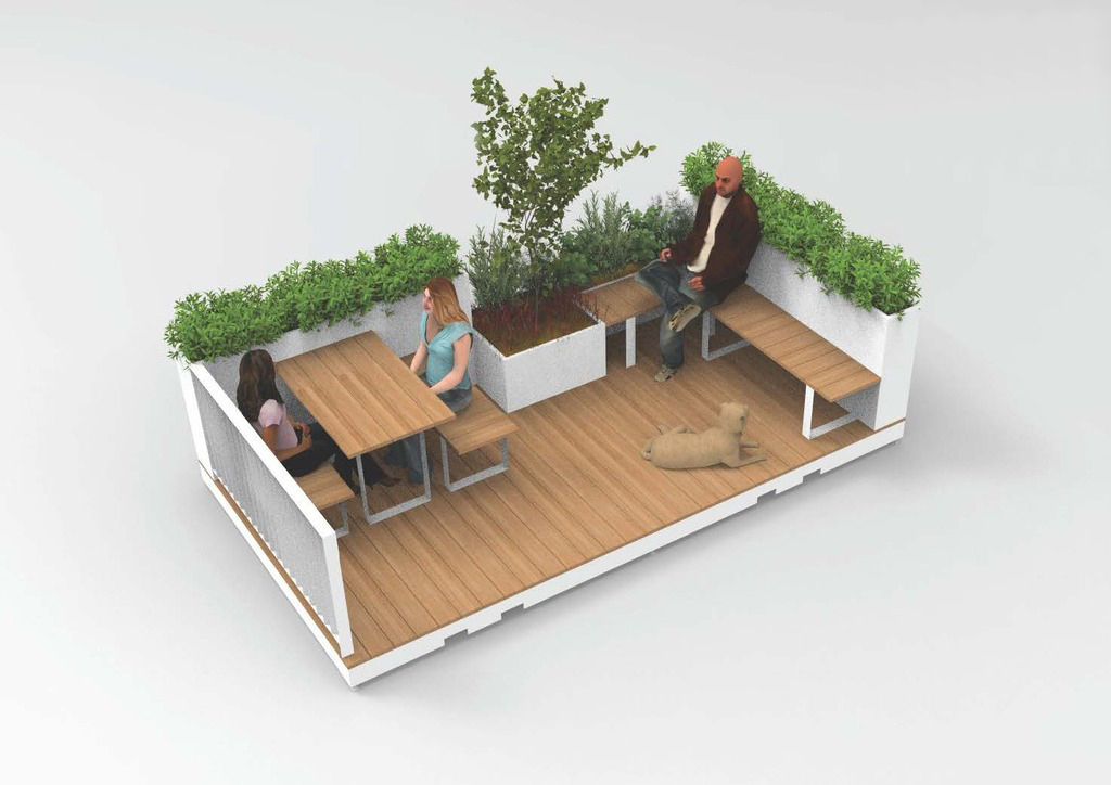POC - Parklets modular street furniture systems | Images