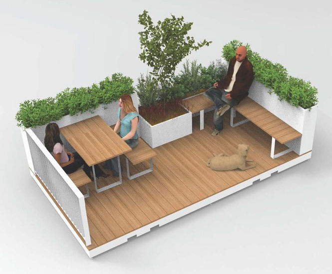 POC - Parklets modular street furniture systems | Public Spaces