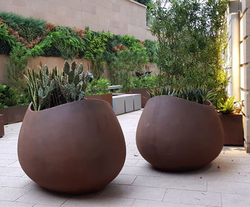GRP patio planters | EXTERNAL WORKS