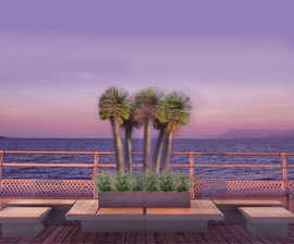 Terraces 2 - modular rectilinear planter seating system | Livingreen ...