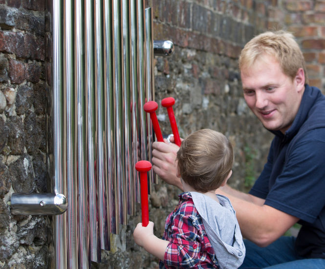 Mirror Chimes Outdoor Musical Instrument | Percussion Play