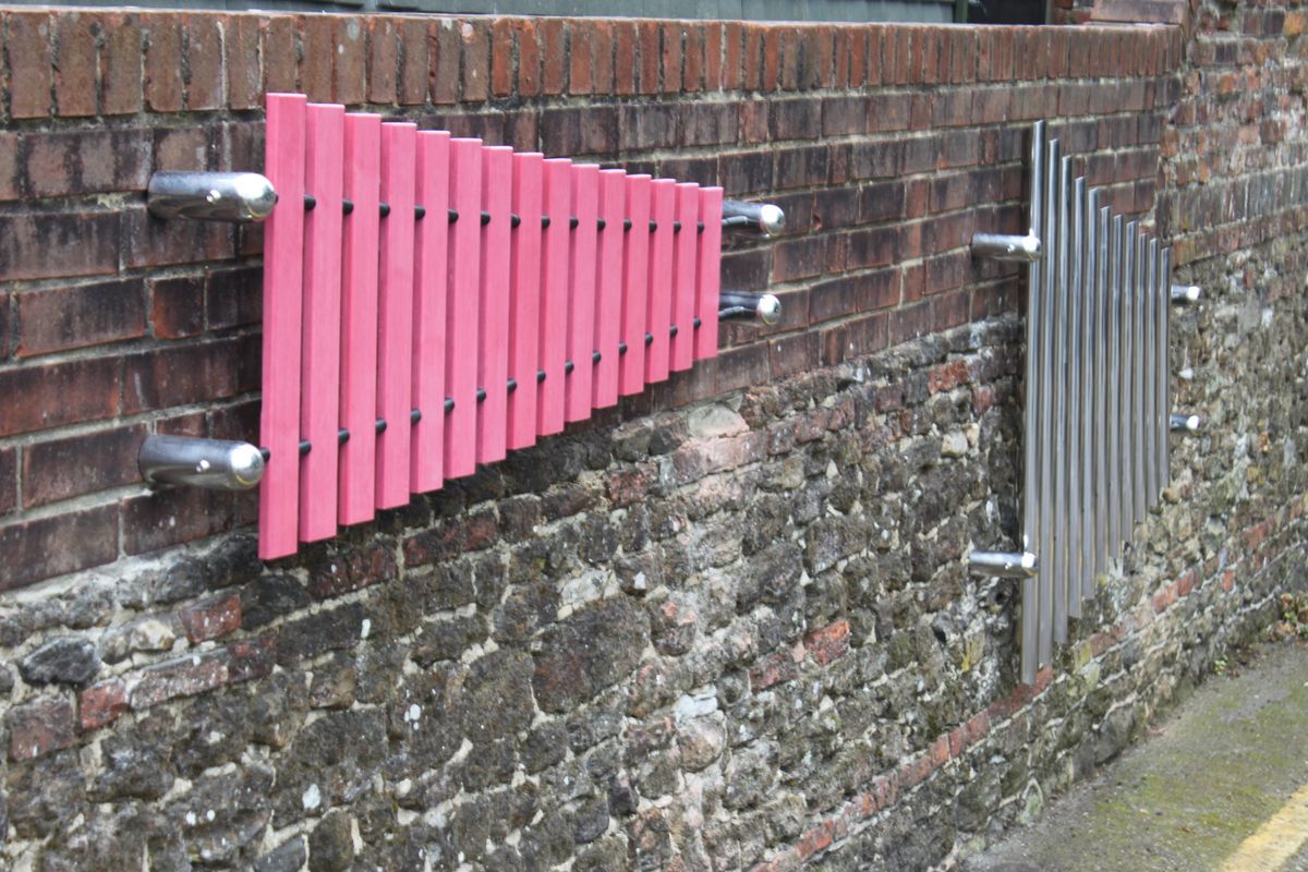 Wall-mounted Marimba Outdoor Musical Instrument | Images