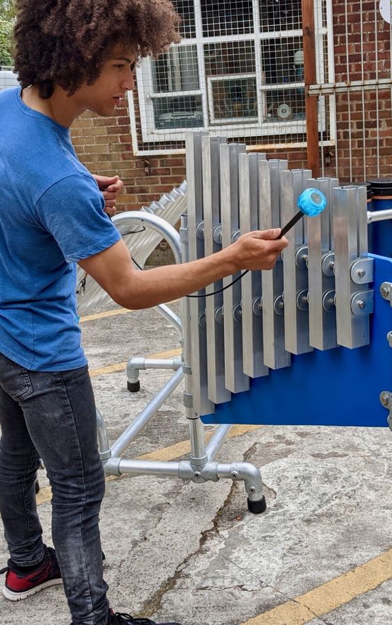 Portable percussion playground for schools and libraries | Acoustic ...